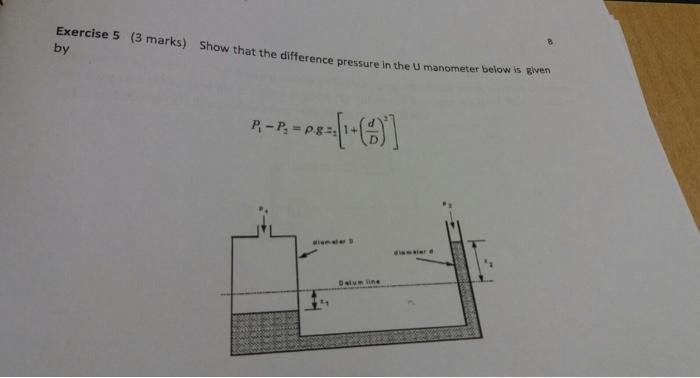 Solved Exercise 5 (3 marks) Show that the difference | Chegg.com