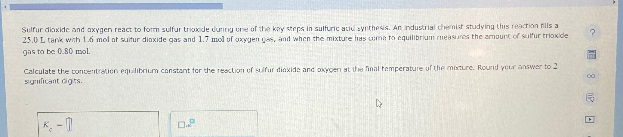Solved Sulfur dioxide and oxygen react to form sulfur | Chegg.com