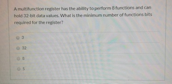 Solved A multifunction register has the ability to perform 8 | Chegg.com
