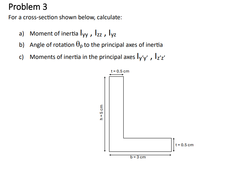 Solved Problem 3For a cross-section shown below, | Chegg.com Solved Problem 3For a cross-section shown below, | Chegg.com