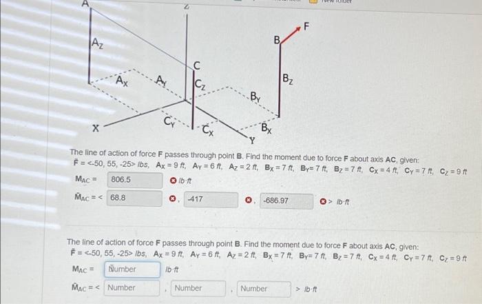 Az X Ax A Cy C Cz 3 -Cx -417 By Number B Bx Y The | Chegg.com