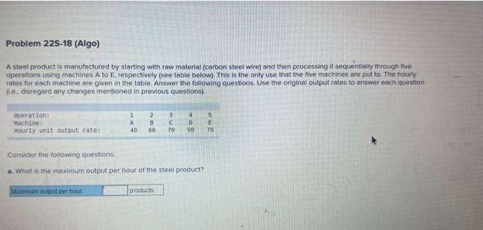 Solved A steel product is manufoctured by starting with raw | Chegg.com