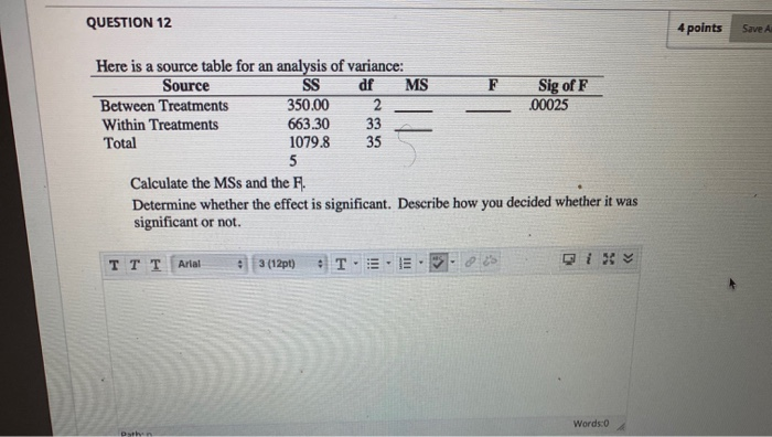 Solved 1 points Save Answ QUESTION 1 Which of the following | Chegg.com