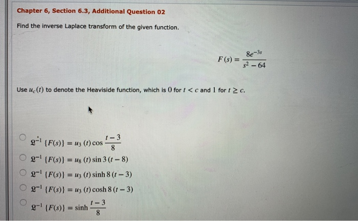 Solved Chapter 6, Section 6.3, Additional Question 02 Find | Chegg.com