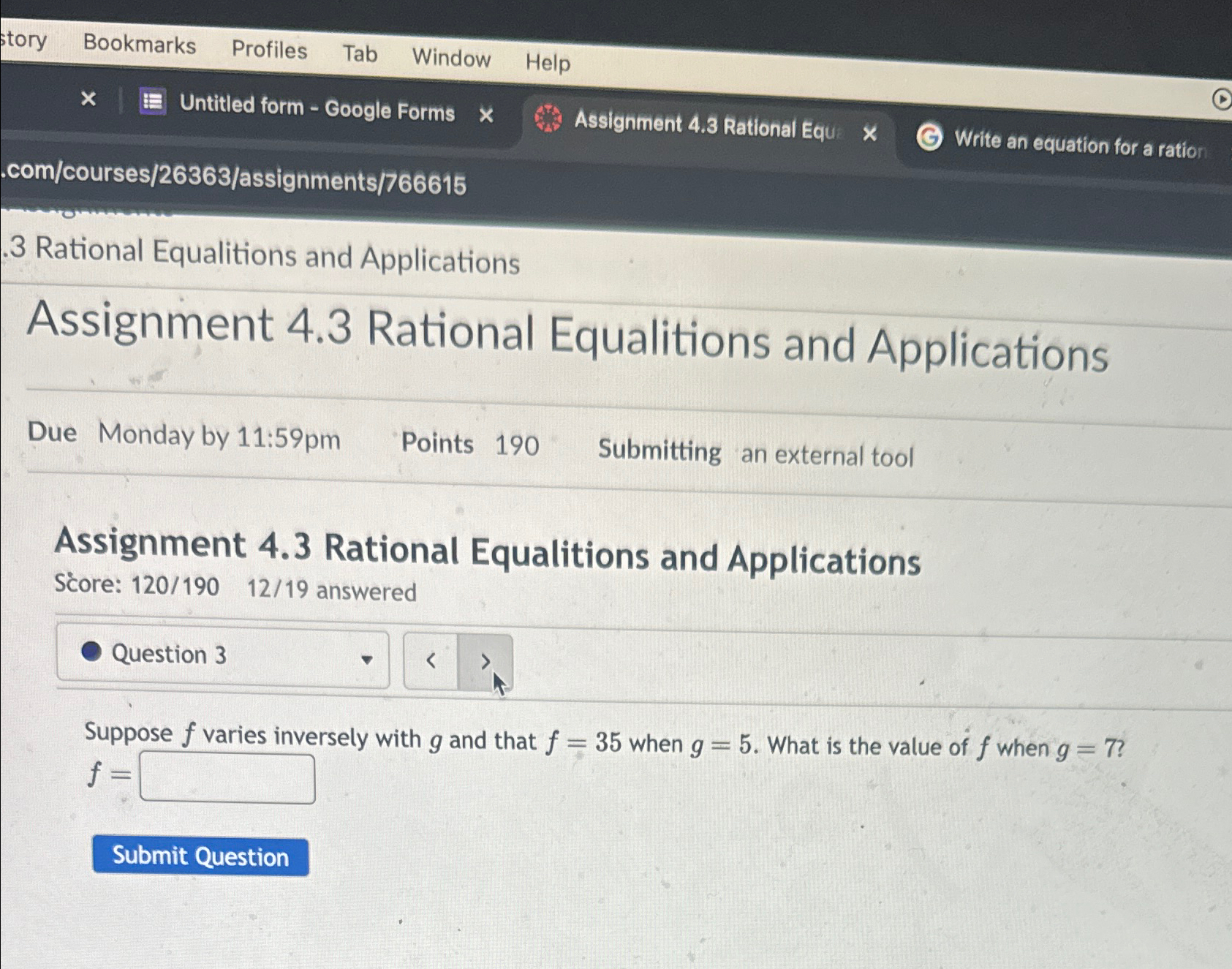 Solved .com/courses/26363/assignments/7666153 ﻿Rational | Chegg.com