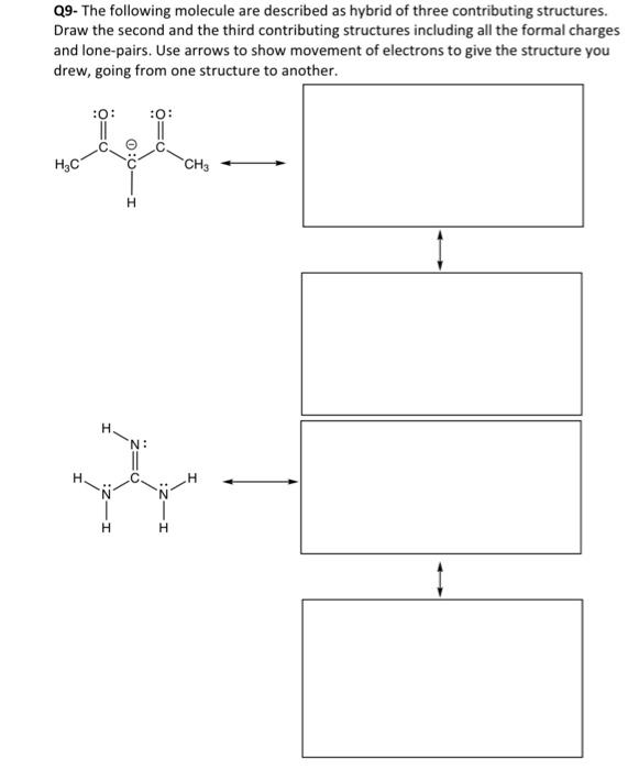 Solved Q8-Draw the next best contributing struture of each | Chegg.com