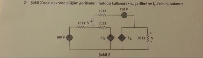 Solved Find V0 voltage and i0 current using the node | Chegg.com