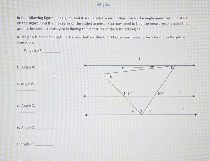 Solved In the following figure, lines l,m, and n are | Chegg.com
