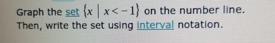 Solved Graph the set (x | x