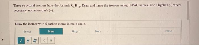 Solved Draw The Structure Of An Alkane Or Cycloalkane That