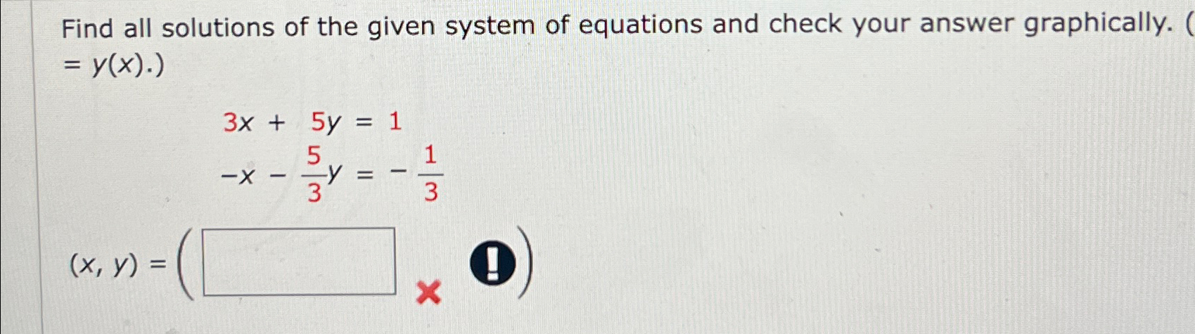 Solved Find all solutions of the given system of equations | Chegg.com