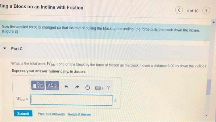 Solved Pulling a Block on an Incline with Friction A block | Chegg.com