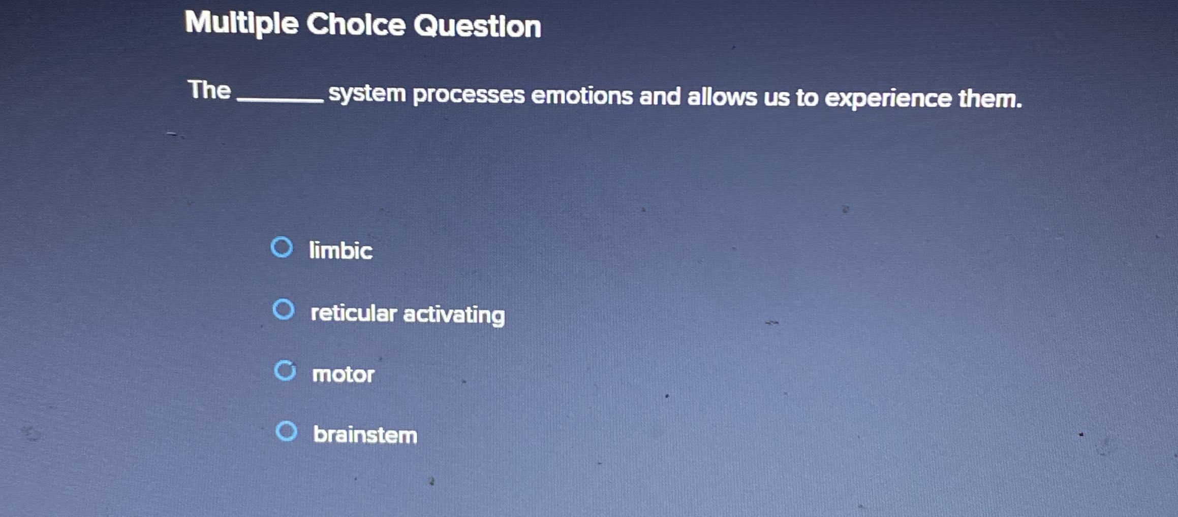 Solved Multiple Cholce QuestionThe q, ﻿system processes | Chegg.com