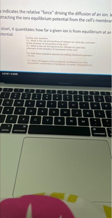 Solved indicates the relative "force" driving the diffusion | Chegg.com