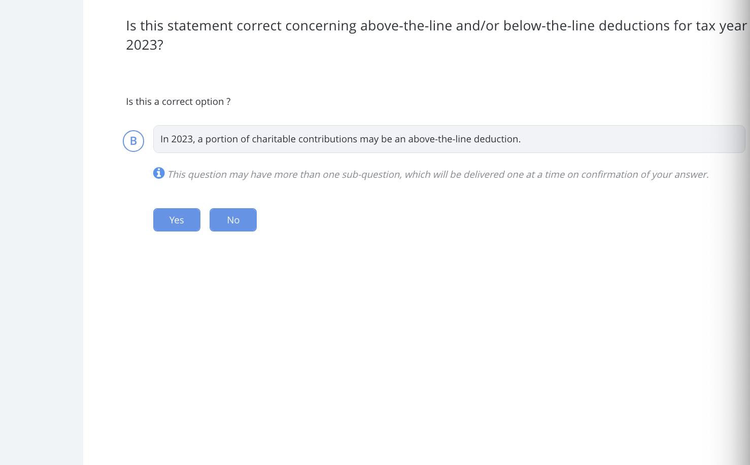 Solved Is this statement correct concerning above-the-line | Chegg.com