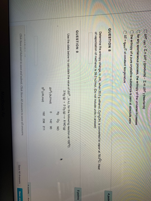 x = En AH (products) - Em AH (reactants) C for any | Chegg.com