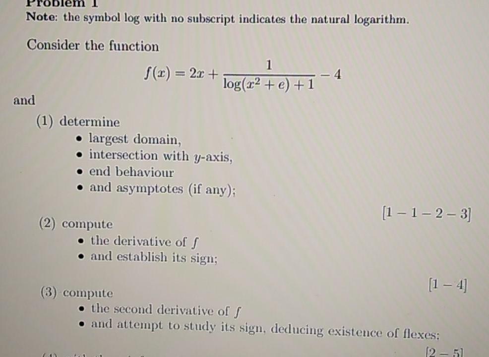 Solved Note: the symbol log with no subscript indicates the | Chegg.com