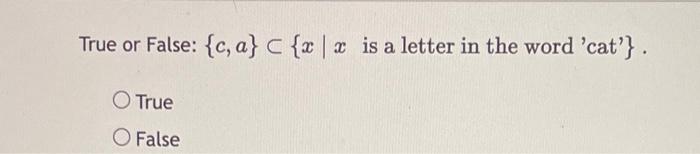 Solved How many proper subsets does the set T={e,a,d,k} | Chegg.com
