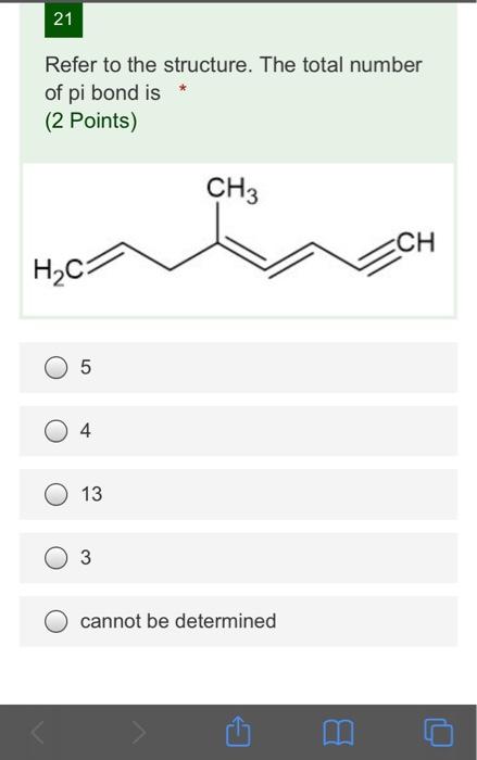 Solved 20 Refer to the structure. The molecular formula for | Chegg.com