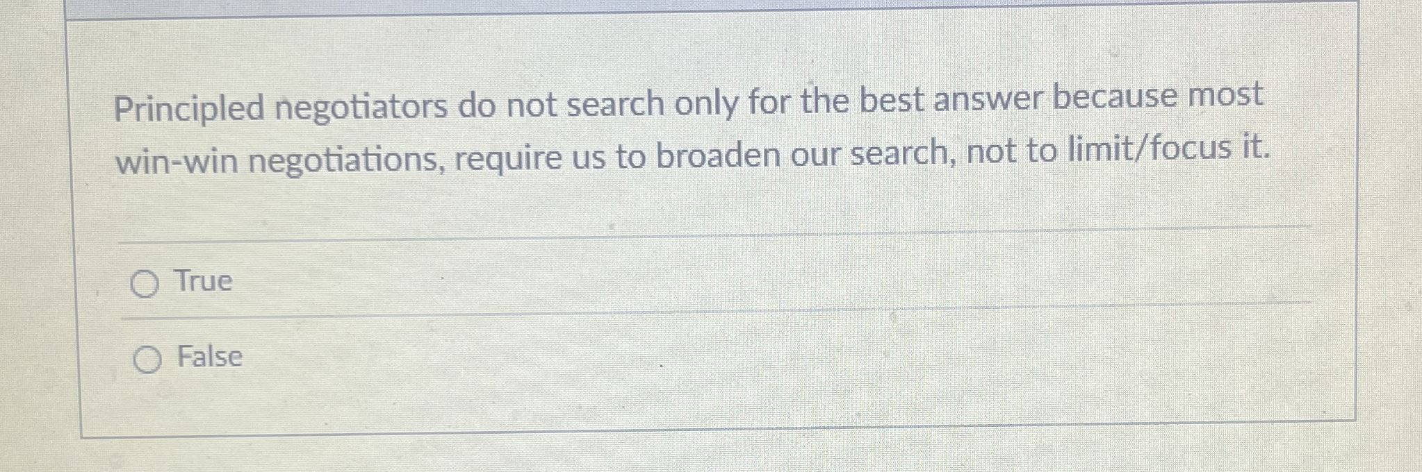 High Quality SOLUTION Principled negotiators do not search only for the | Chegg.com