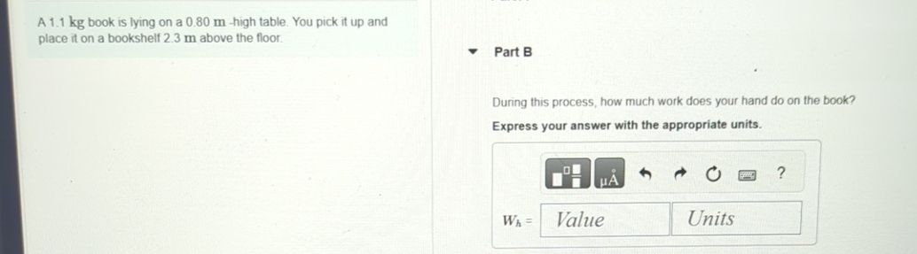 Solved A 1.1kg ﻿book is lying on a 0.80m-high table. You | Chegg.com