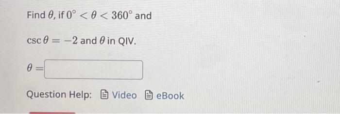 Solved Find 0, if 0° 0
