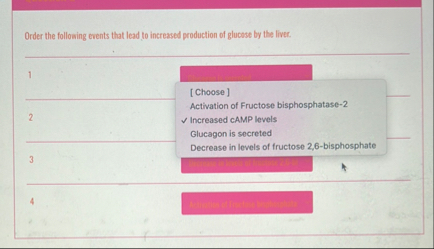 Solved Order the following events that lead to increased | Chegg.com