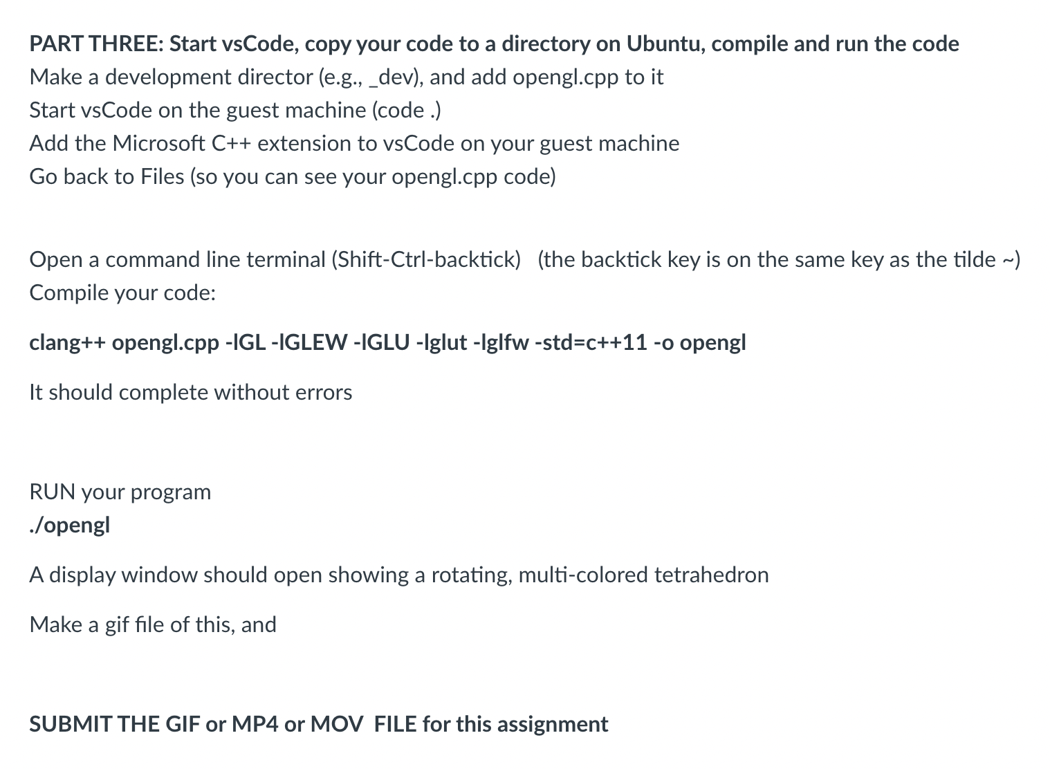 Solved PART ONE: Install and launch the Ubuntu virtual | Chegg.com