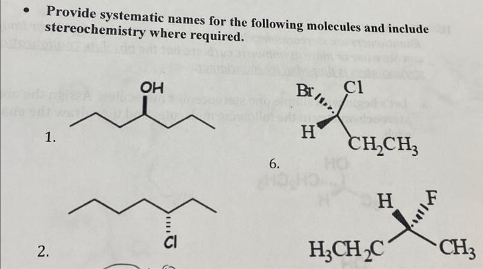 Solved c. IUPAC nomenclature with the stereochemistry | Chegg.com