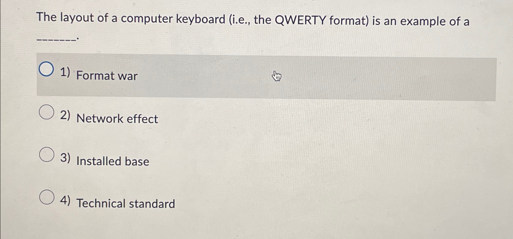 Solved The layout of a computer keyboard (i.e., ﻿the QWERTY | Chegg.com