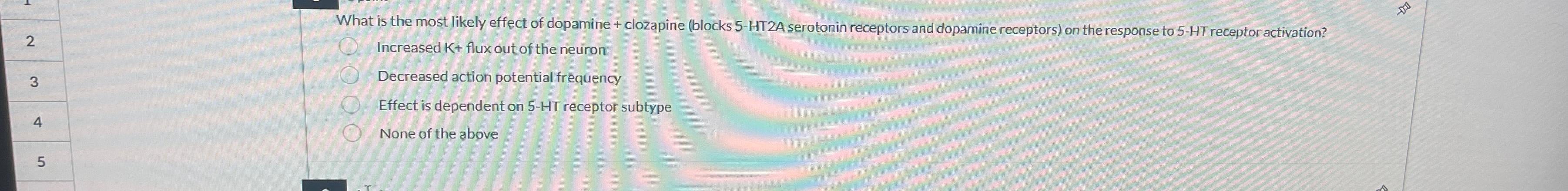Solved 2What is the most likely effect of dopamine + | Chegg.com