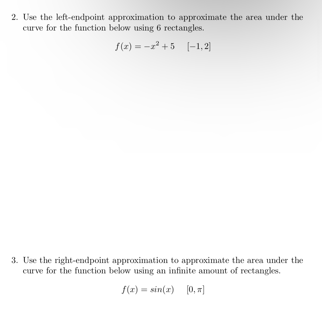 Solved Use the left-endpoint approximation to approximate | Chegg.com