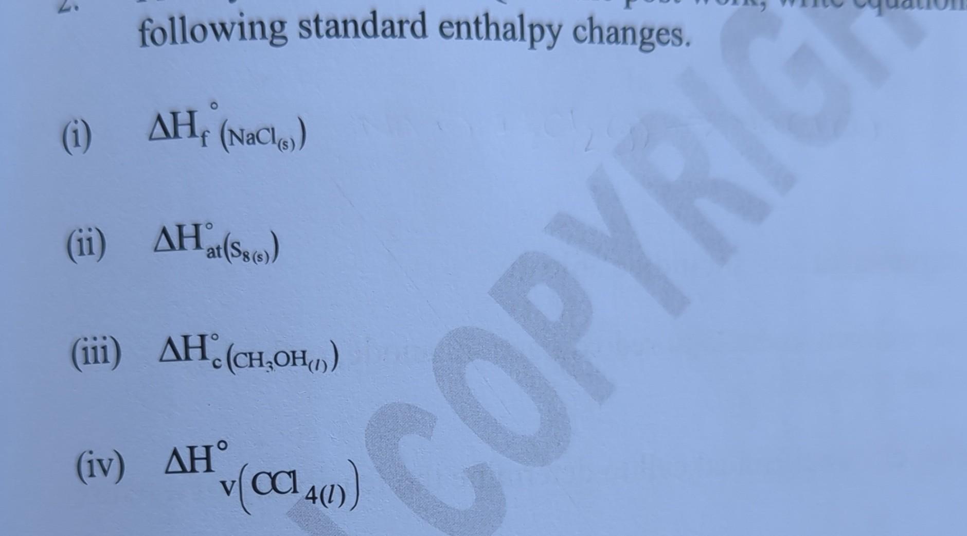 Solved Write equations to represent the following standard | Chegg.com