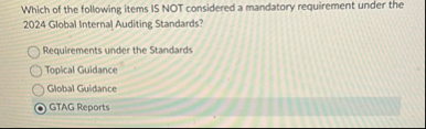 Solved Which of the following items IS NOT considered a | Chegg.com