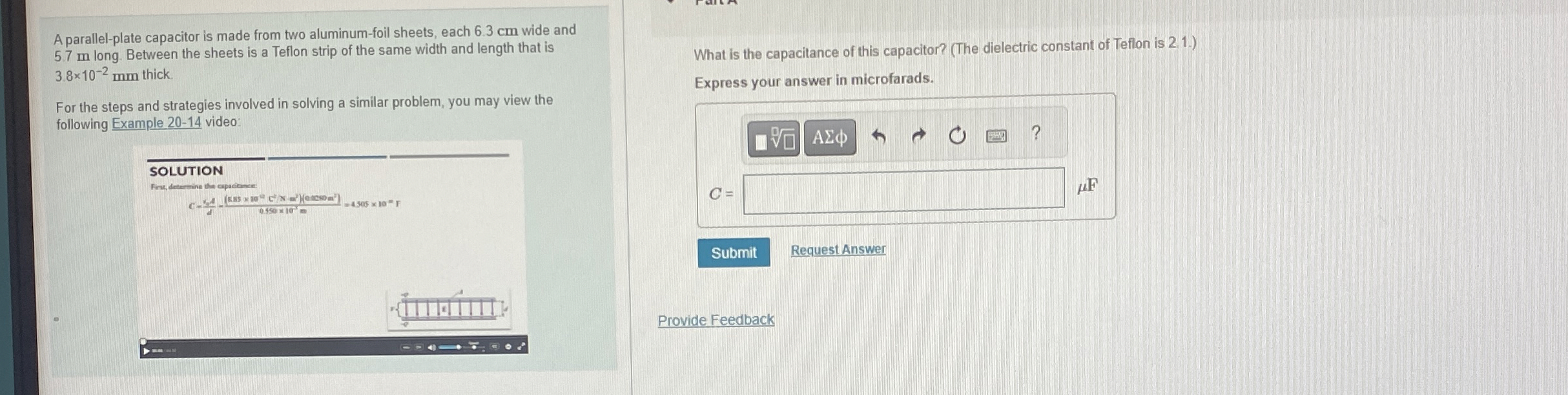 Solved How to solve A parallel-plate capacitor is made from | Chegg.com