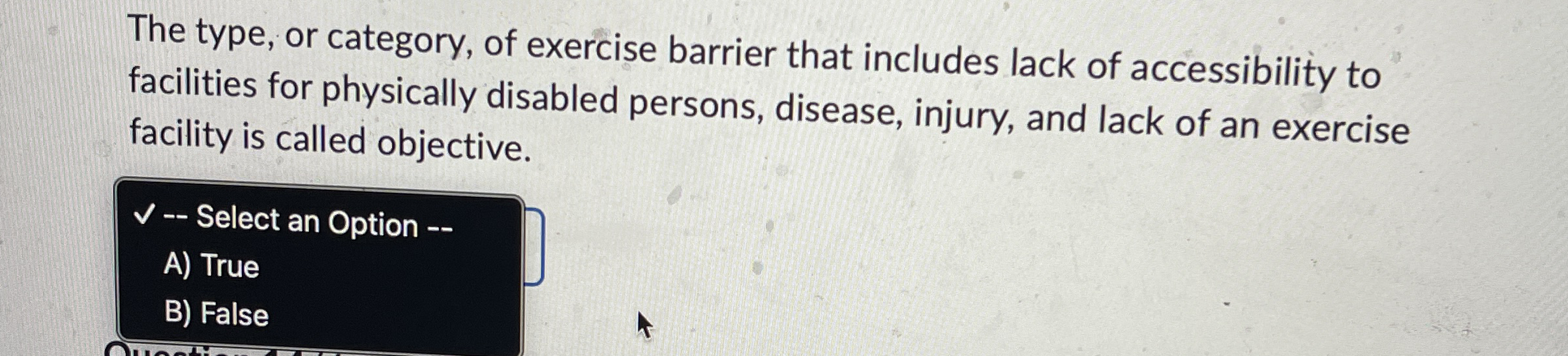Solved A sample q, ﻿might consist of providing instruction | Chegg.com