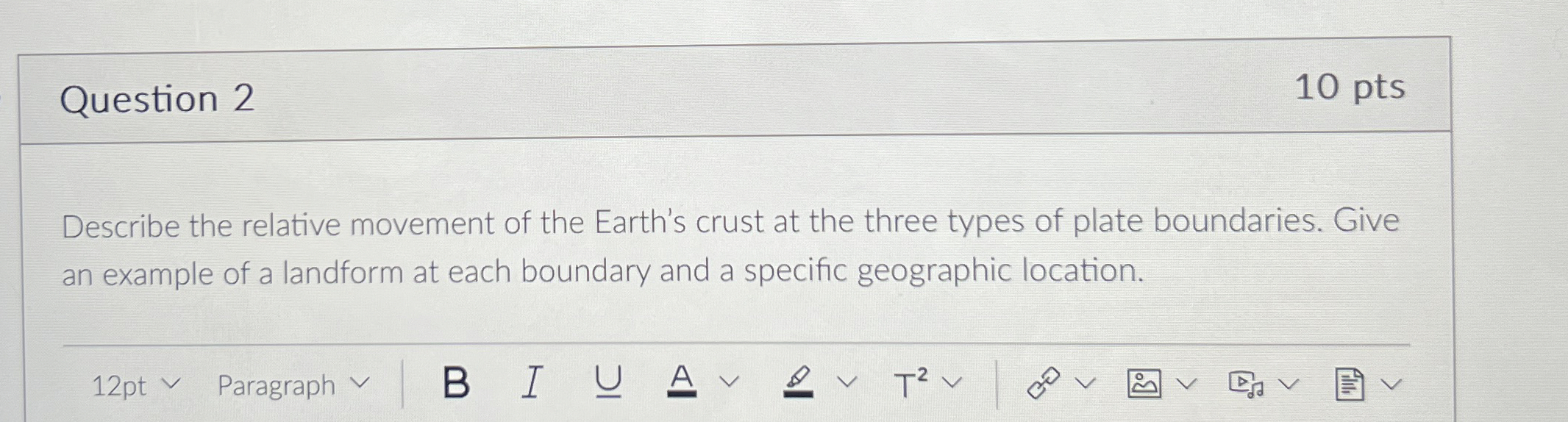 Solved Question 210 ﻿ptsDescribe the relative movement of | Chegg.com