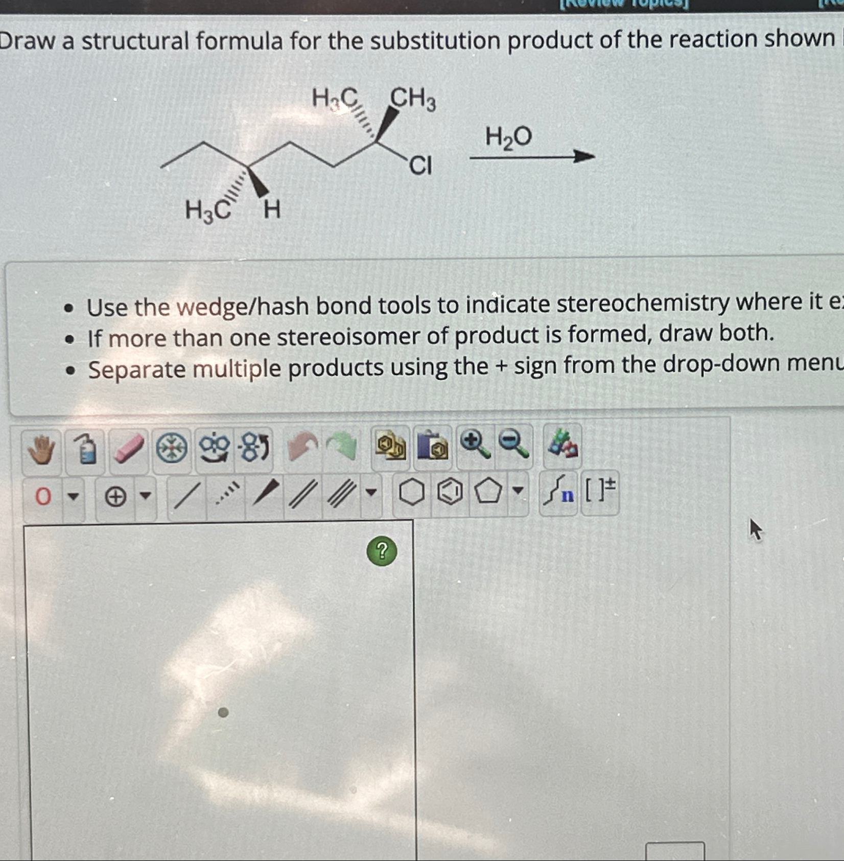 Solved Draw a structural formula for the substitution | Chegg.com