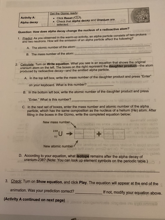 Solved Explorelearning Date Name Student Exploration Chegg