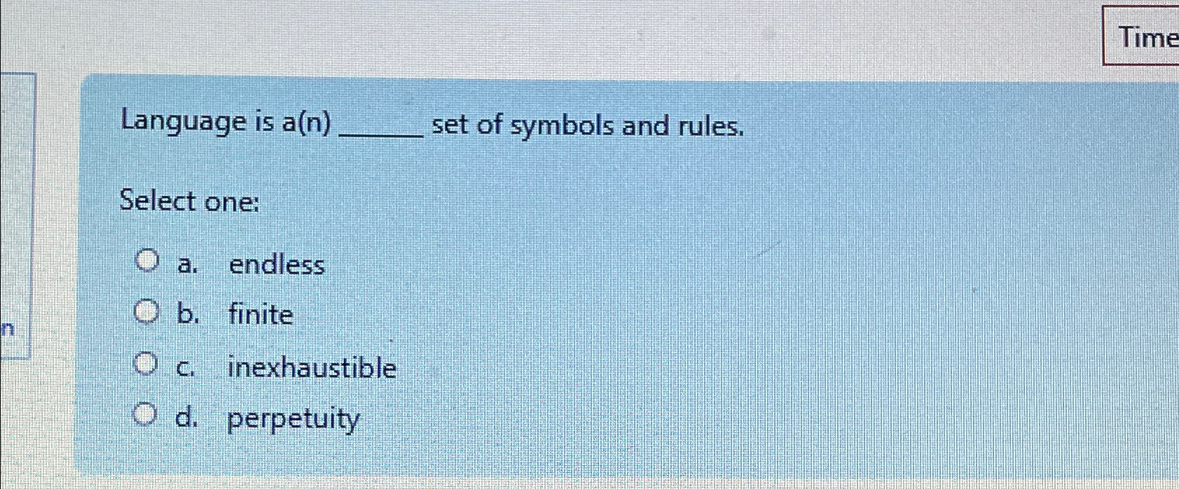 Solved Language is a(n) ﻿set of symbols and rules.Select | Chegg.com