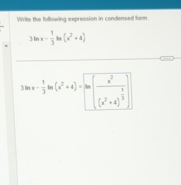 Write the following expression in condensed | Chegg.com