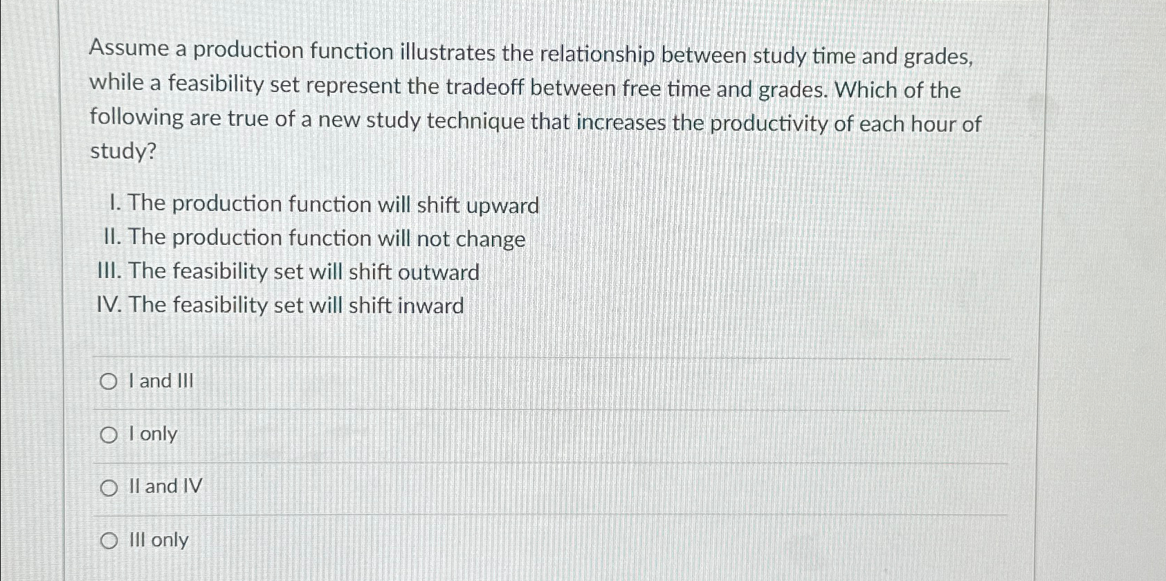 Assume a production function illustrates the | Chegg.com
