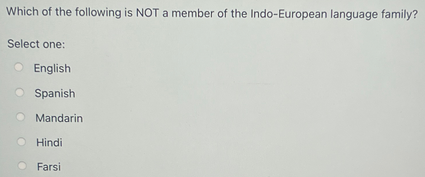 Solved Which of the following is NOT a member of the | Chegg.com