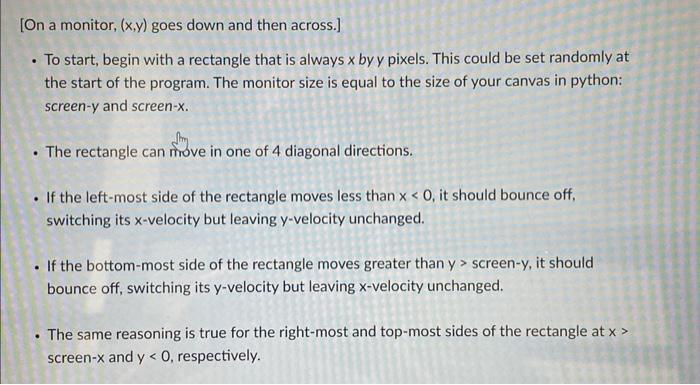You will make a program that has multiple bouncing | Chegg.com You will make a program that has multiple bouncing | Chegg.com
