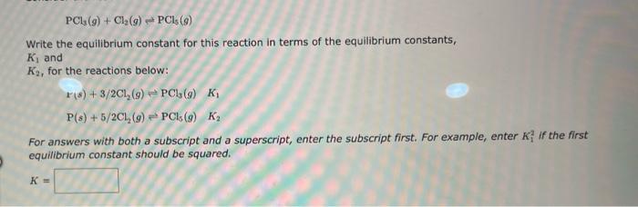 Solved Consider the reaction: SO2(g)+1/2O2(g)⇌SO3(g) Write | Chegg.com