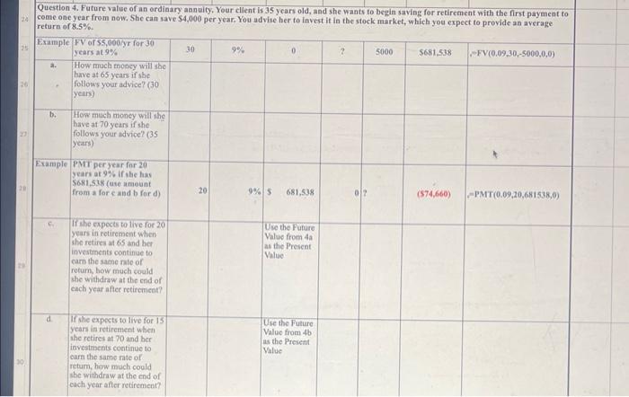 Solved TVM Assigrinent Time Value of Money Assignment Answer | Chegg.com