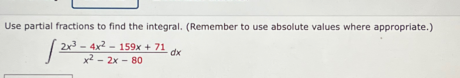 Solved Use partial fractions to find the integral. (Remember | Chegg.com