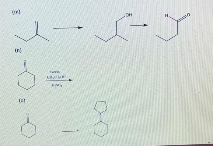 Solved (h) Fuming H2SO4 (1) 1. NaNH, NH 2. H,0 The is a | Chegg.com