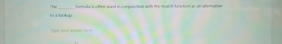 Solved The formula is often used in conjunction with the | Chegg.com