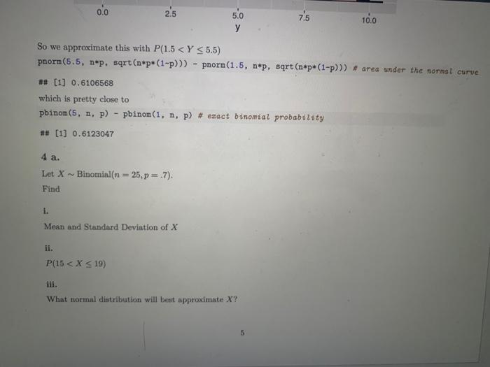 Solved Binomial versus Normal Distirbution You can reference | Chegg.com